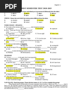 Grade 5 Language Arts Diagnostic Test Form 2020 | PDF | Sound | Adverb
