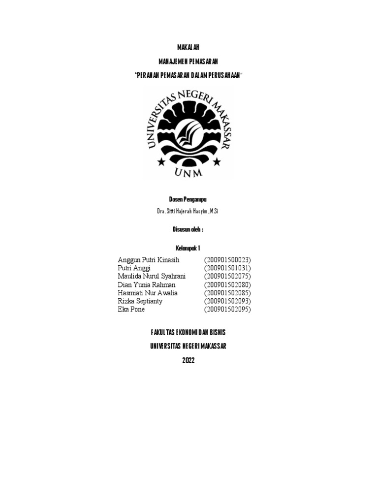 Putri Anggi - 200901501031 - Tugas Manajemen Pemasaran | PDF | Bisnis