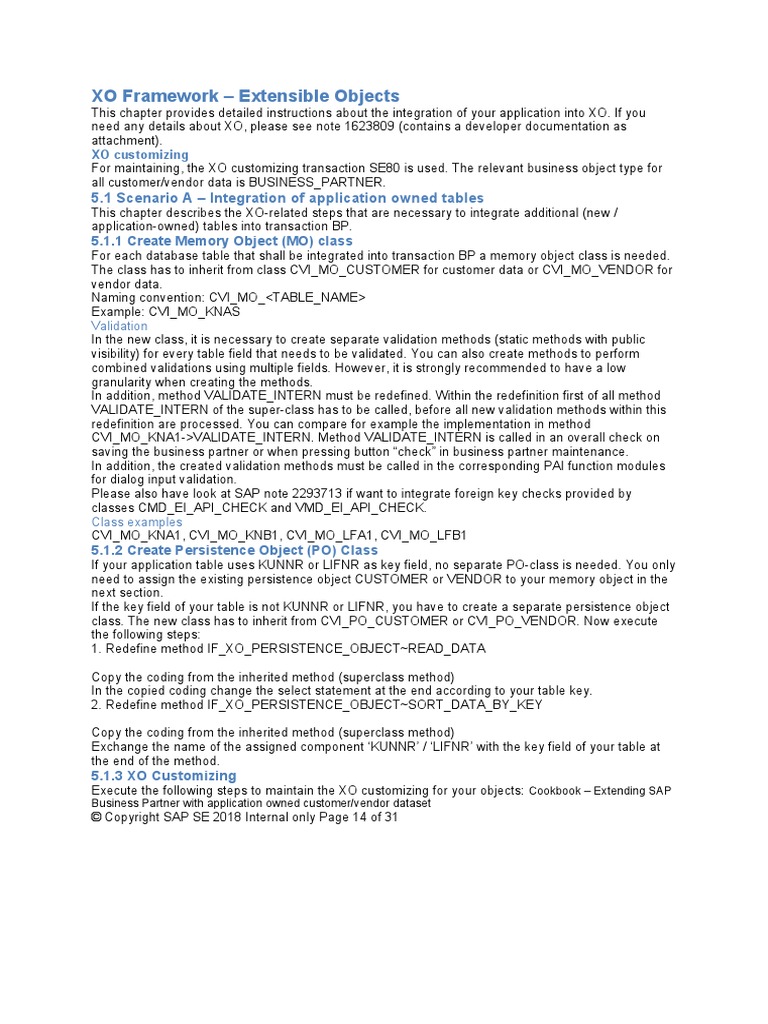 XO Framework - Extensible Objects: 5.1 Scenario A - Integration of ...