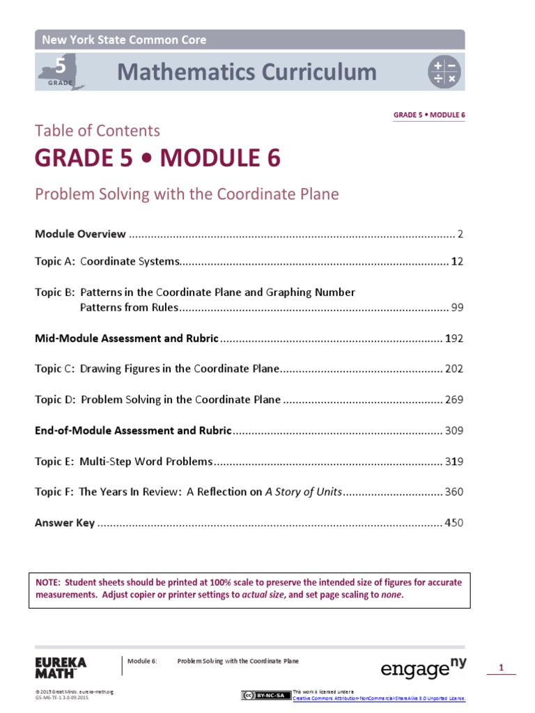 Math g5 m6 Full Module | PDF | Cartesian Coordinate System | Angle