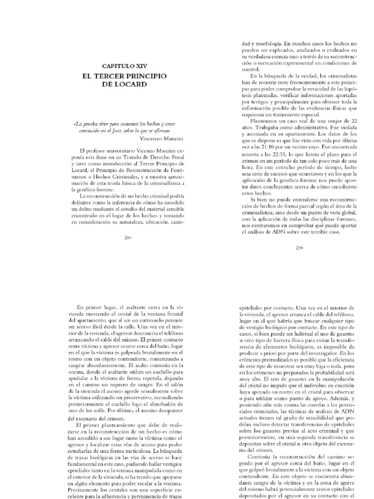 14 - El Adn de Locard El Tercer Principio de Locard | PDF