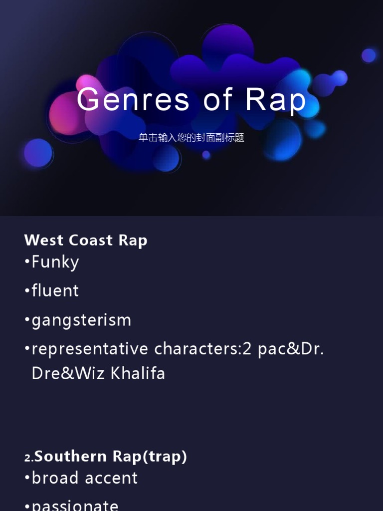 Genres of Rap | PDF