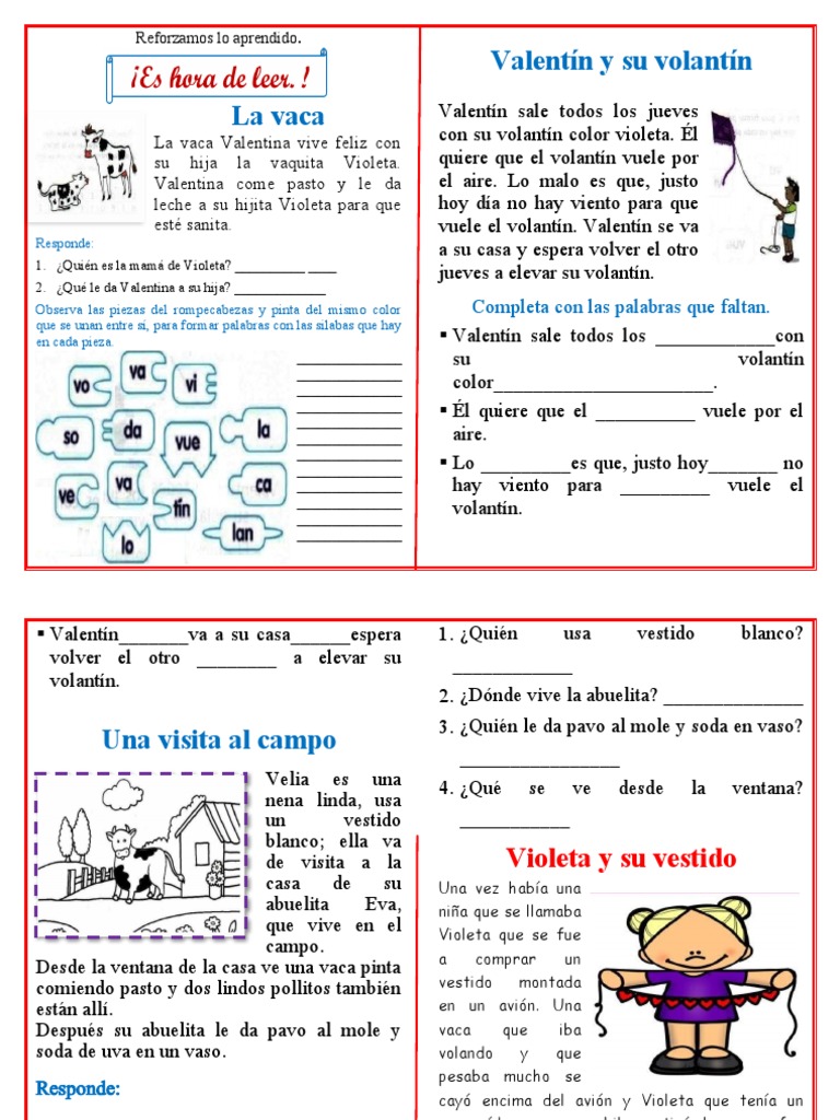 Lecturas Con V | PDF