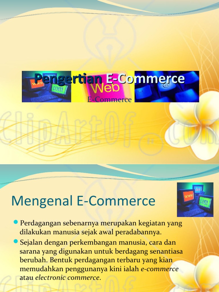 Bab 1 Pengertian e Commerce | PDF