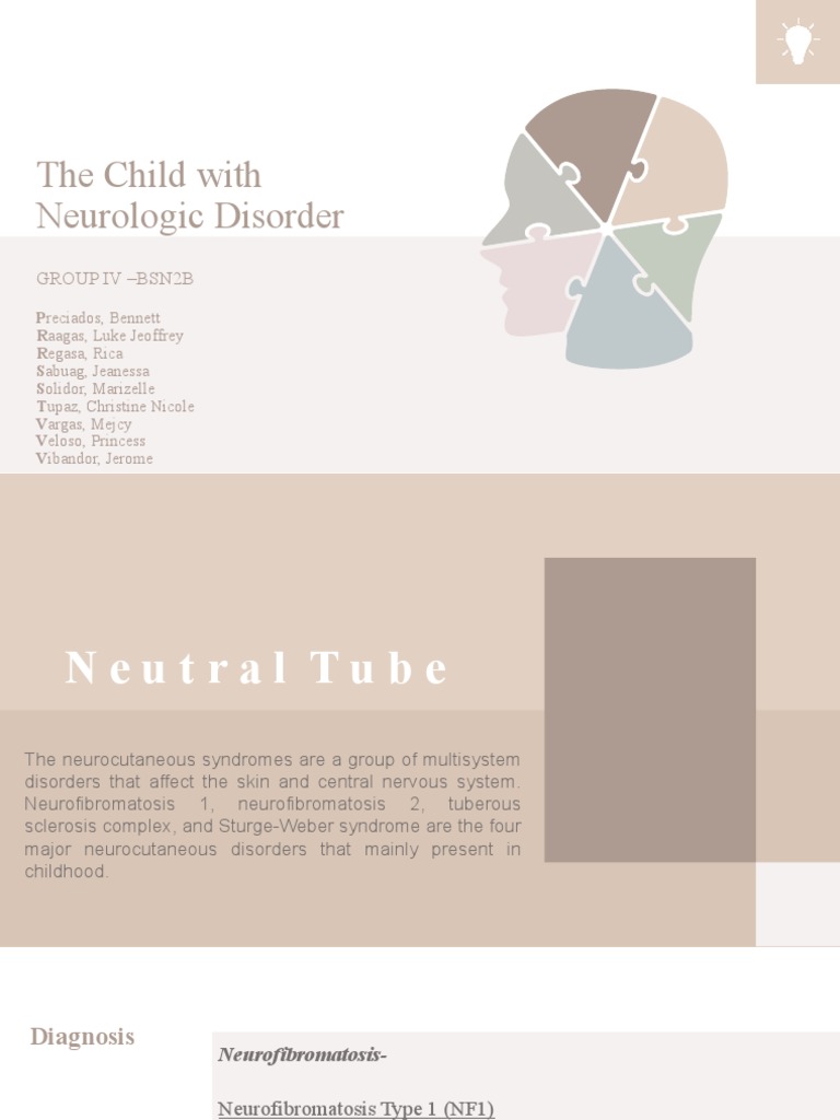 The Child With Neurologic Disorder: Group Iv - Bsn2B | PDF | Epilepsy | Headache