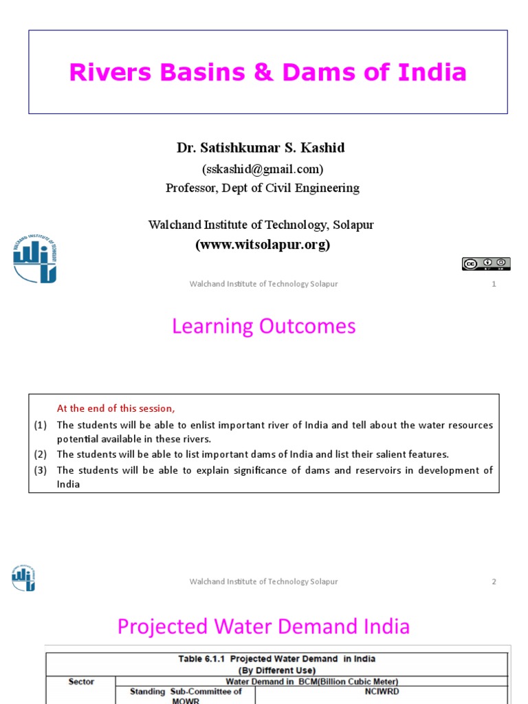 Indian River Basins and Dams Overview | PDF | River | Water Management