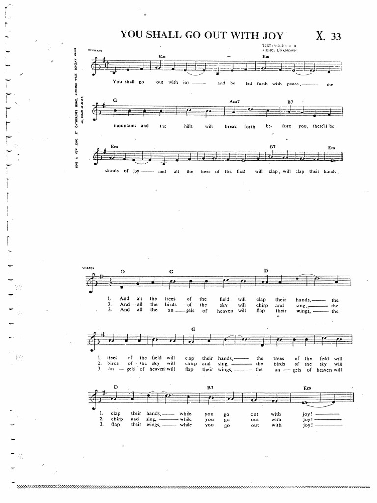With Joyful Lips Notations (X33-Z150) | PDF