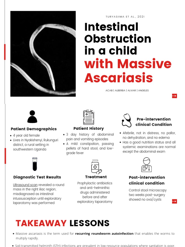 Intestinal Obstruction in A Child: With Massive Ascariasis | PDF ...