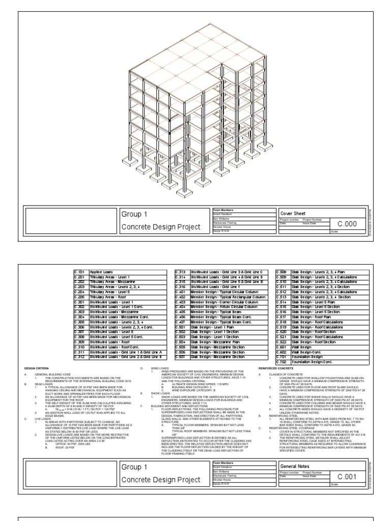 Advanced Concrete Design Project | PDF | Beam (Structure) | Foundation ...