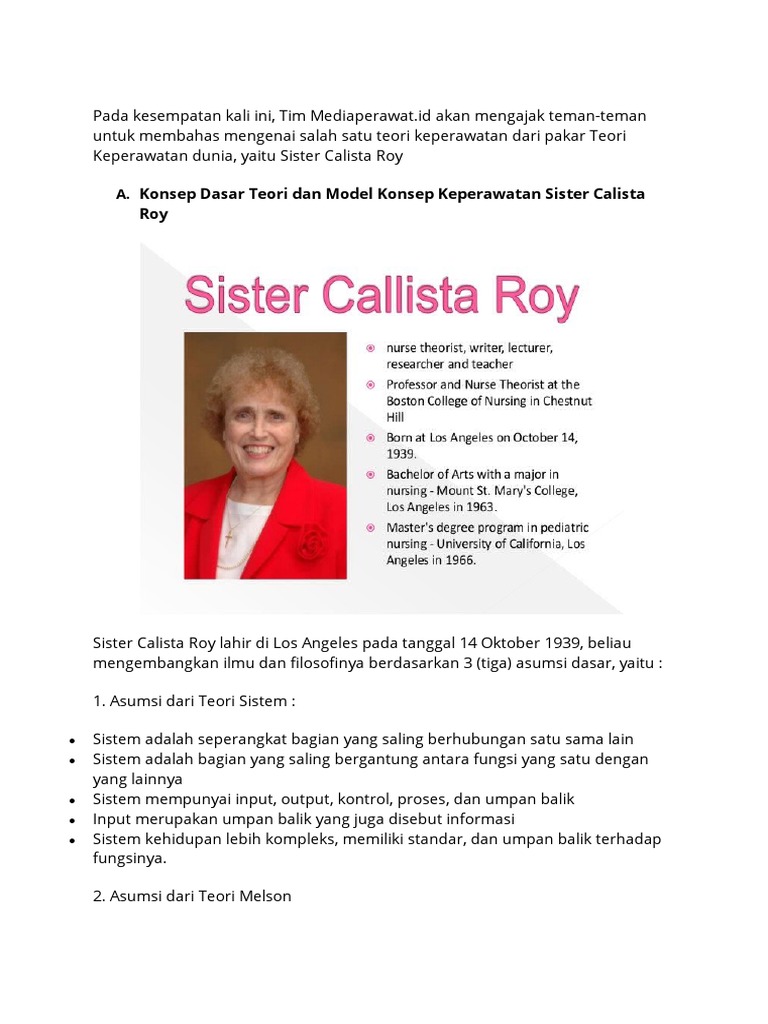 Teori Callista Roy | PDF