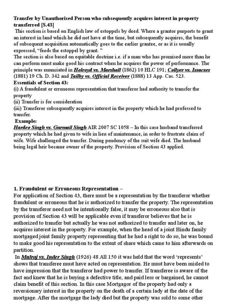 Unauthorized Property Transfer Insights | PDF | Mortgage Law | Auction