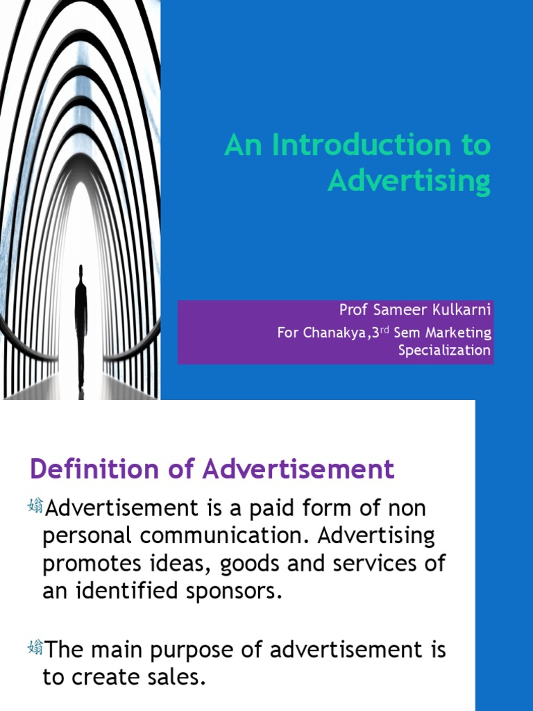 An Introduction To Advertising | PDF | Code | Advertising