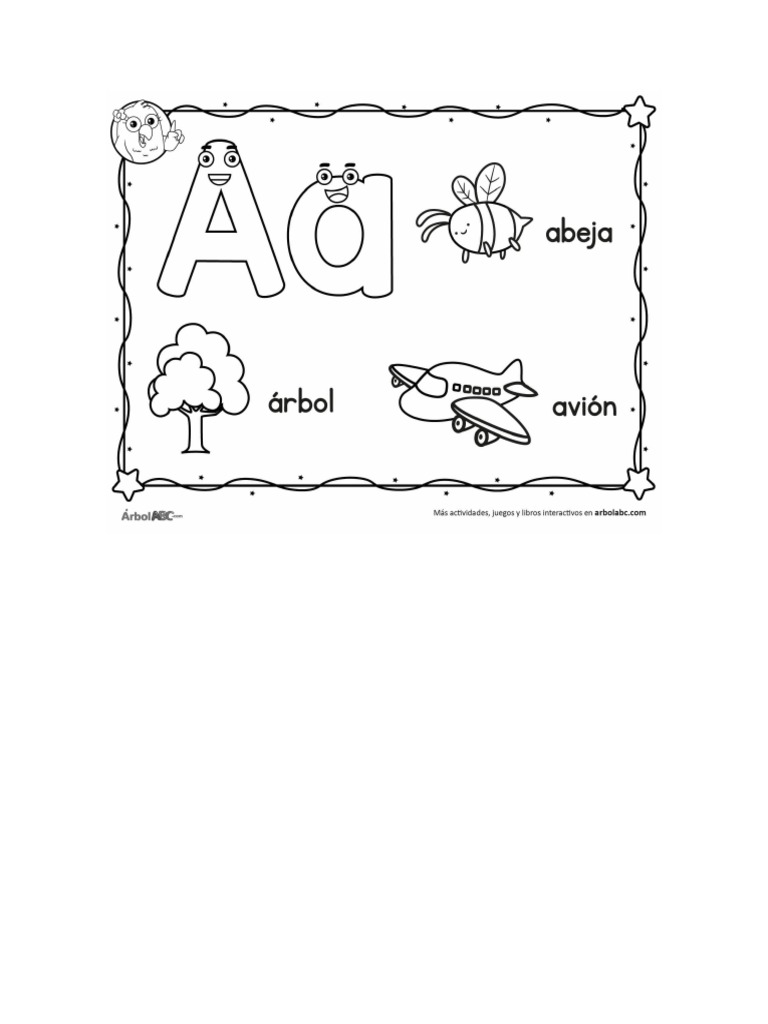 Colorea La Letra A | PDF