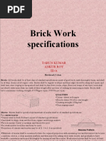 First Class Brickwork Specification | PDF | Mortar (Masonry) | Brick