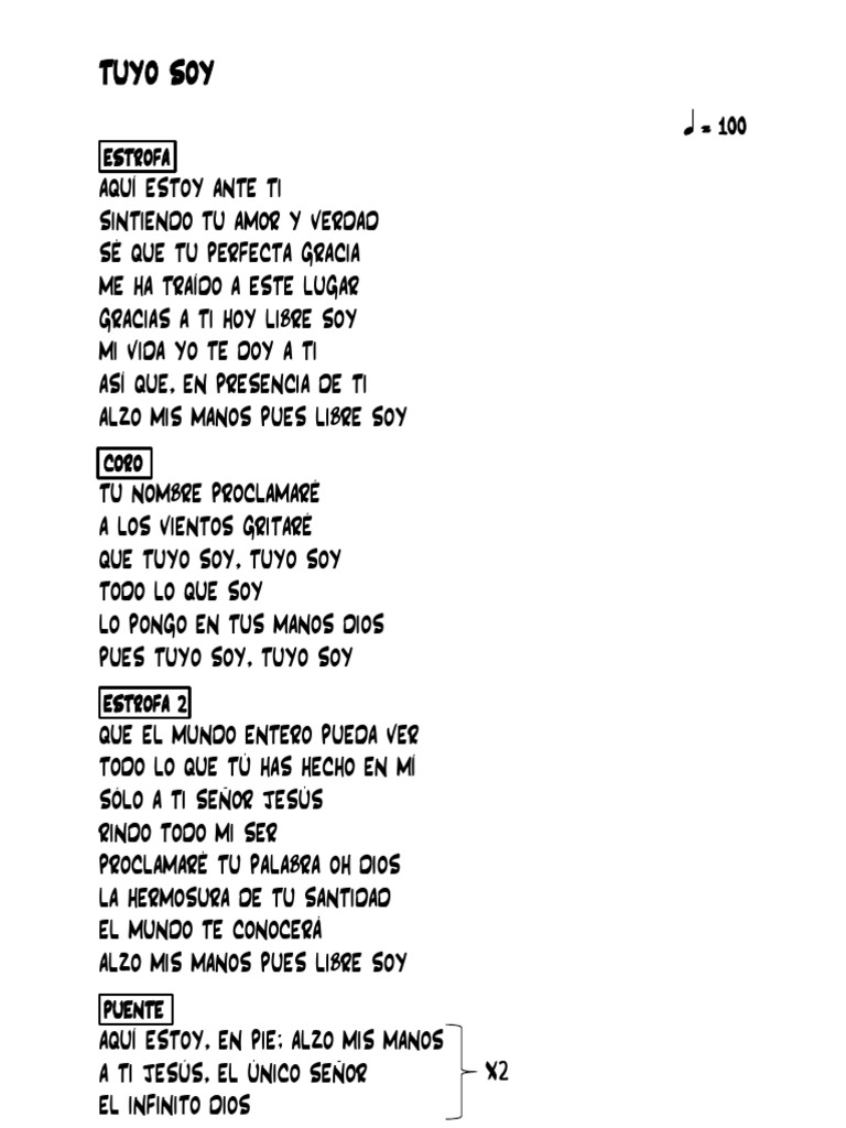 Tuyo Soy | PDF