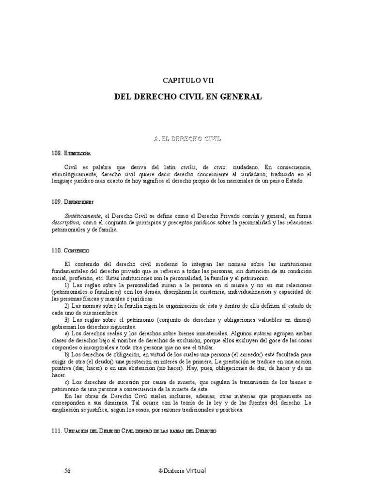 Tema 3. Derecho Civil y Su Definición | PDF | Derecho Civil (Common Law ...