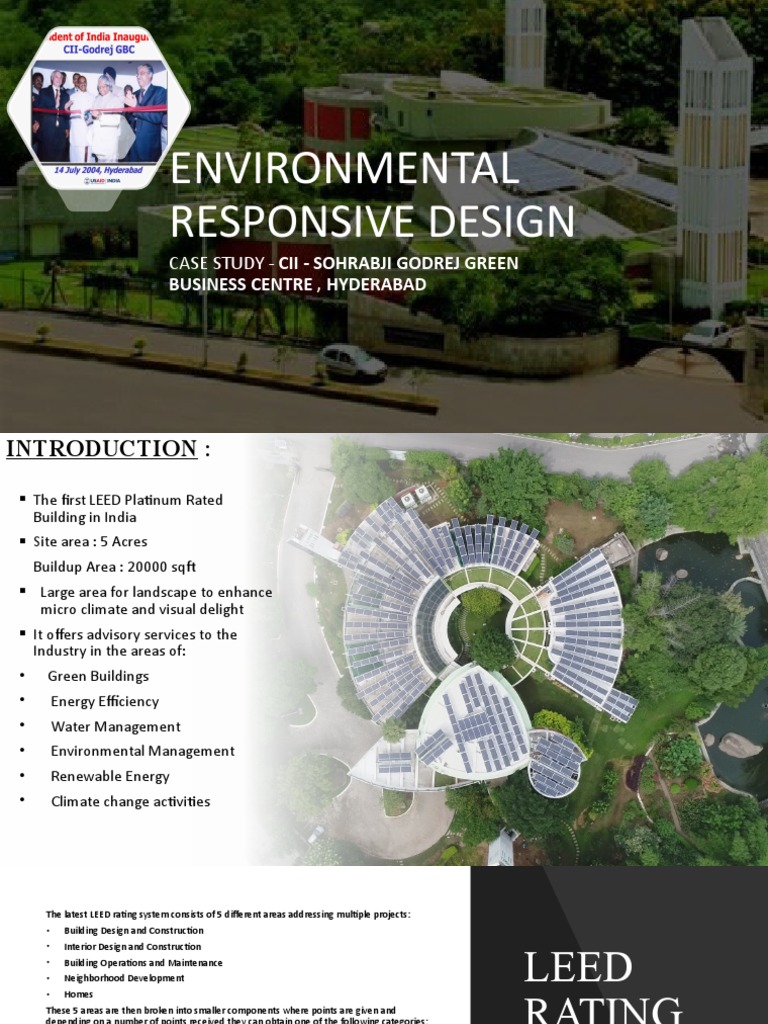 Environmental Responsive Design: Case Study - Cii - Sohrabji Godrej ...