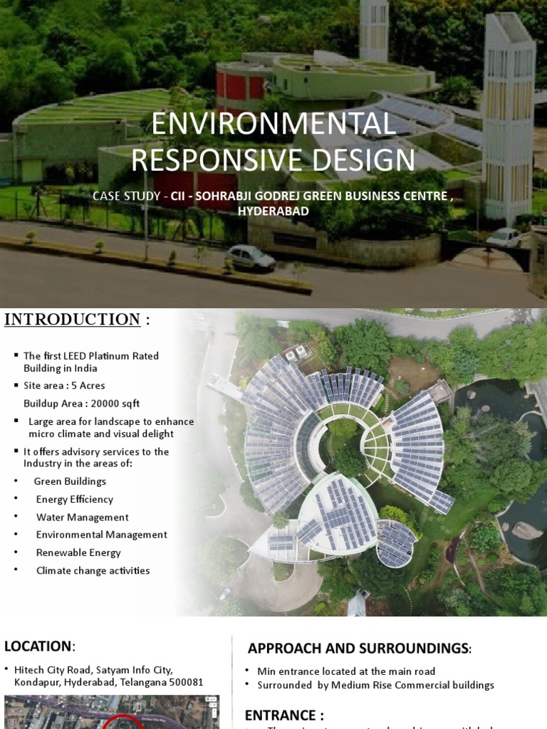 Environmental Responsive Design: Case Study - Cii - Sohrabji Godrej ...