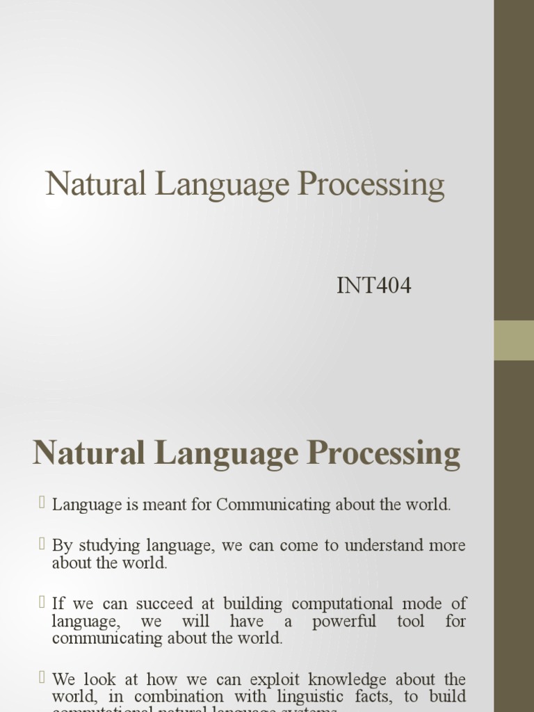 5.2 Natural Language Processing | PDF | Parsing | Ambiguity