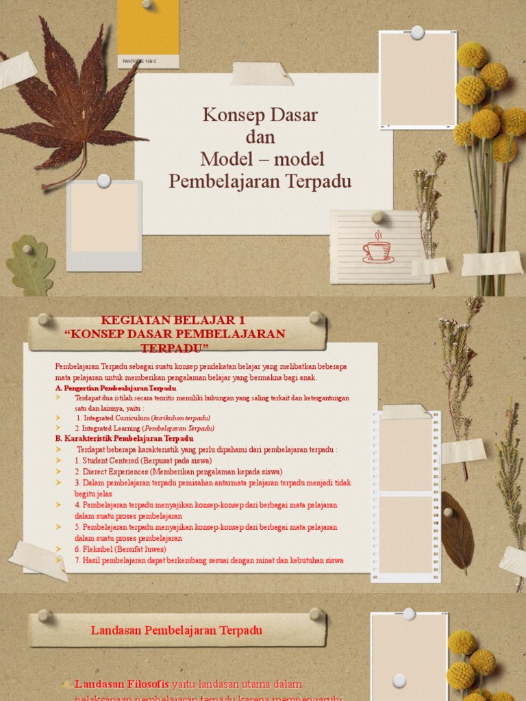 Pembelajaran Terpadu Modul 1-6 | PDF