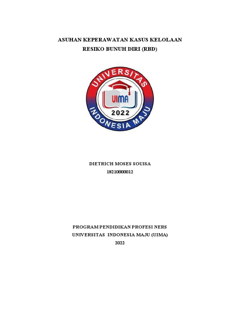 Askep Resiko Bunuh Diri (RBD) | PDF