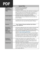 Living and Nonliving Things PDF | PDF | Question | Lesson Plan