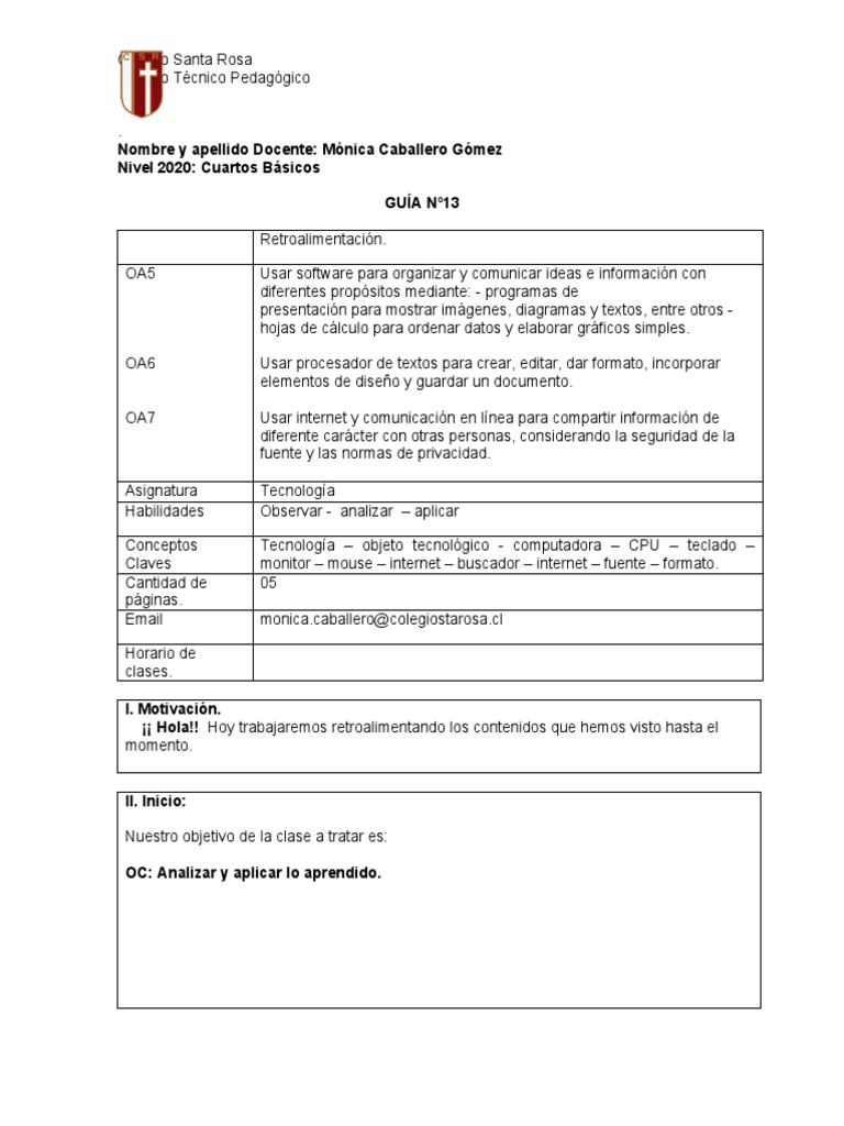 Guía de Tecnología para Cuartos Básicos | PDF | Programación | Programa de computadora