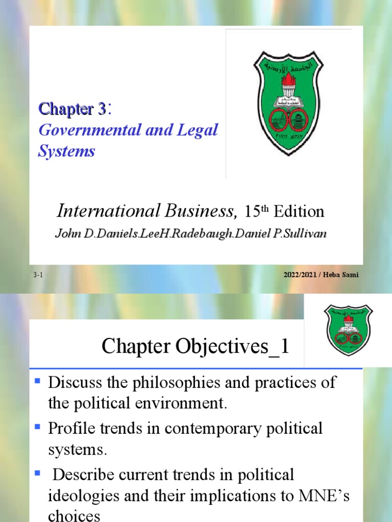 International Business,: Governmental and Legal Systems | PDF | Politics