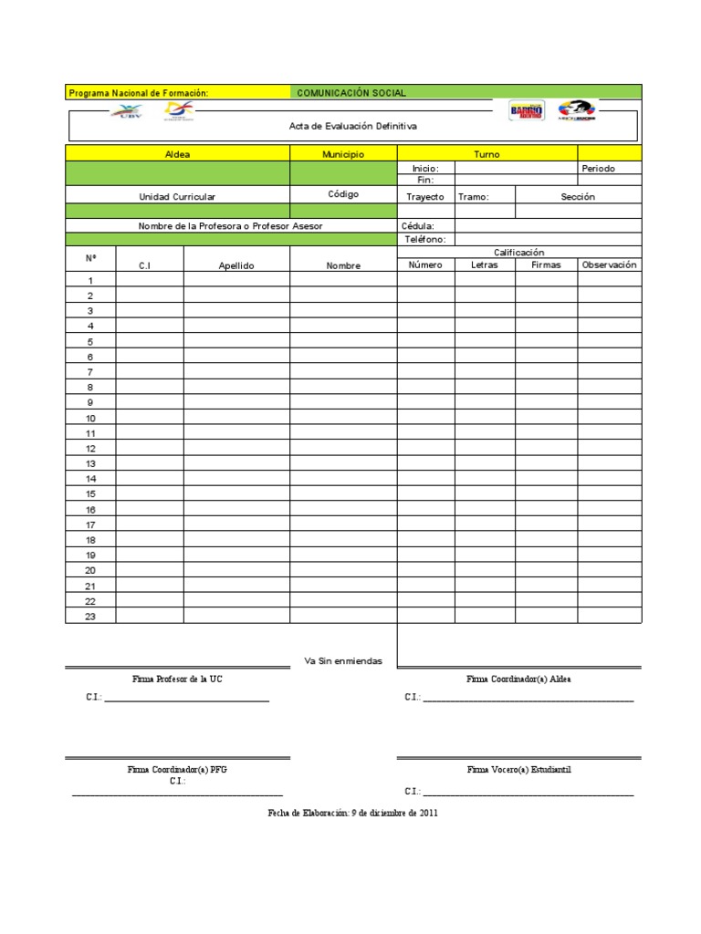 Formato de Notas Ubv | PDF