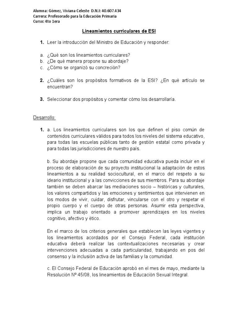 Contenidos ESI | PDF | La sexualidad humana | Educación sexual
