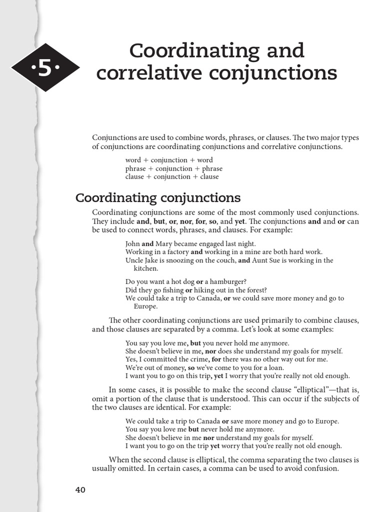 03 ENG - SENT - BUILDER-Coordinators & Correlative Conj | PDF | Verb ...