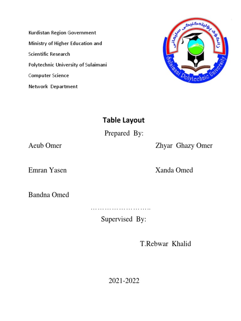 Table Layout 1 | PDF | Page Layout | Xml