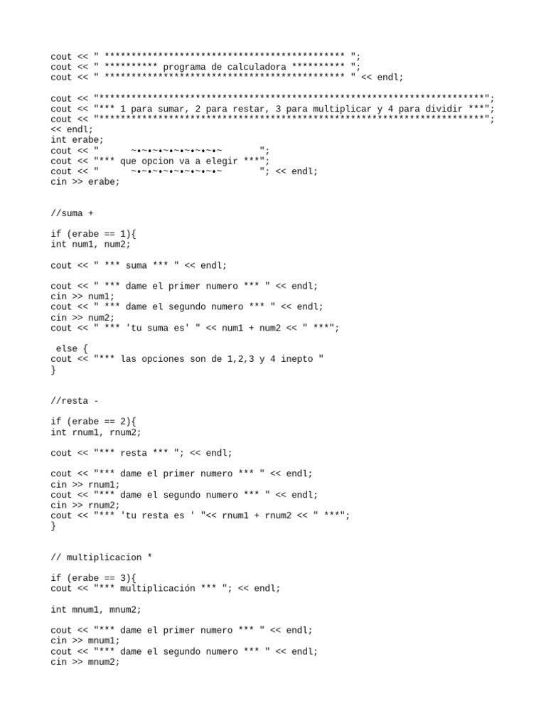 Calculadora | PDF | Métodos y materiales de enseñanza | Informática