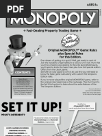 Rules of The Game - Monopoly | PDF