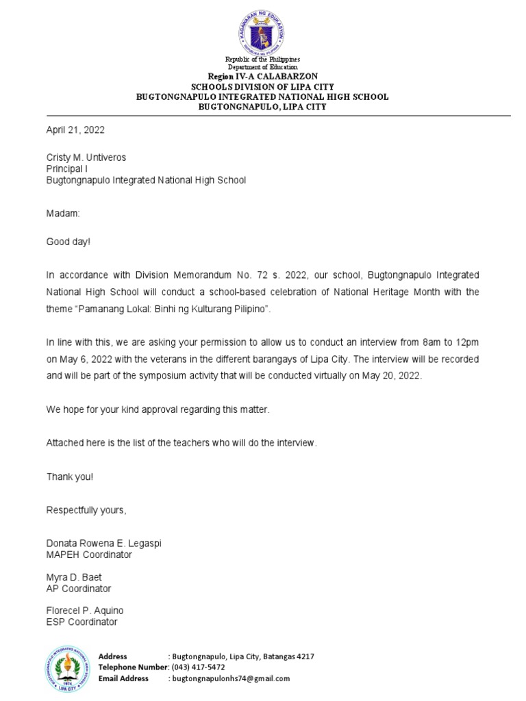 Letter To NHM | PDF