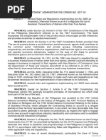 EO 77: Travel Allowance Guidelines | PDF | Business | Social Science