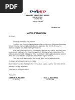 Letter Request Cement | PDF