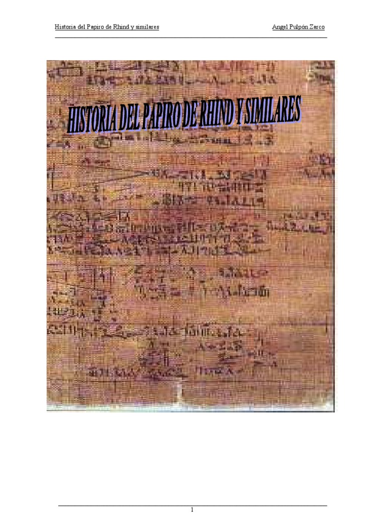 el_papiro_de_Rhind | Triángulo | Pi