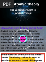 1 The Ideas of The Ancient Greeks On The Atom | PDF | Matter ...
