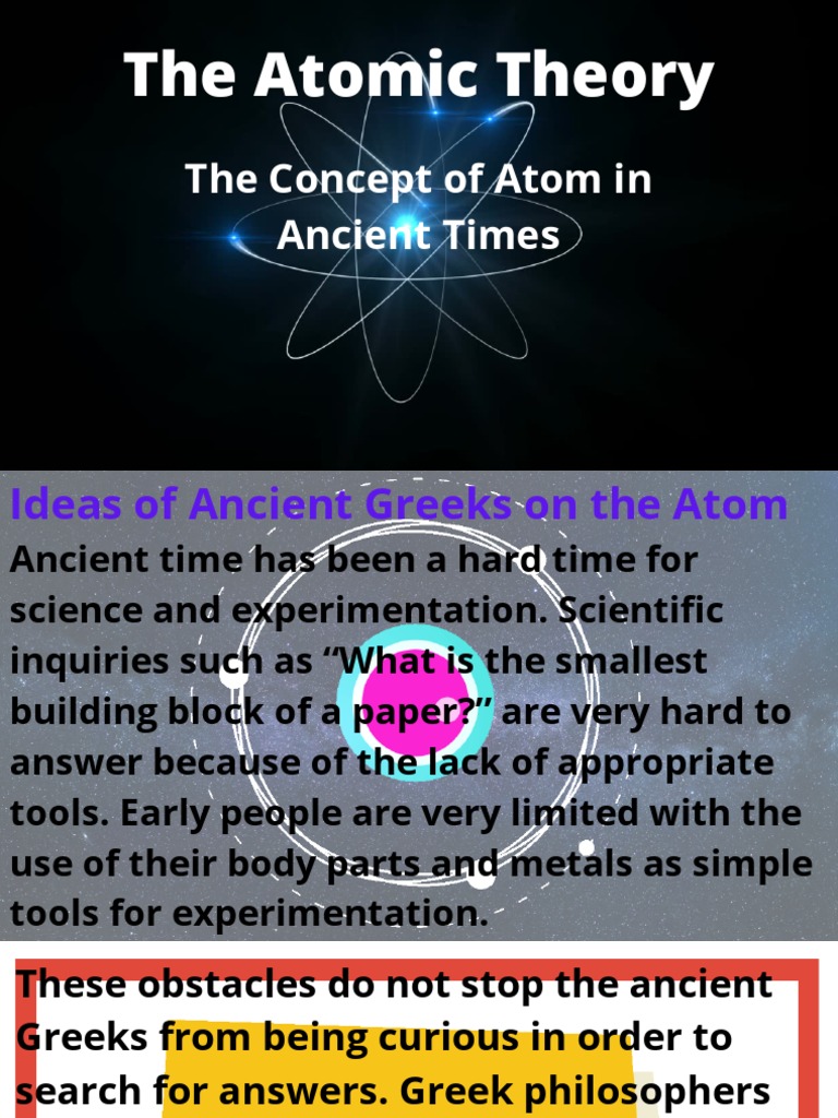 3-The Atomic Theory | PDF | Matter | Aristotle