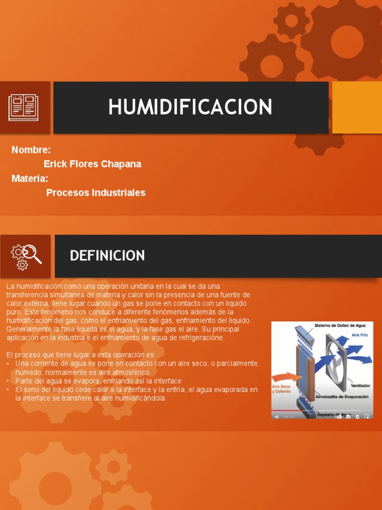 HUMIDIFICACION | PDF | Agua | Calor