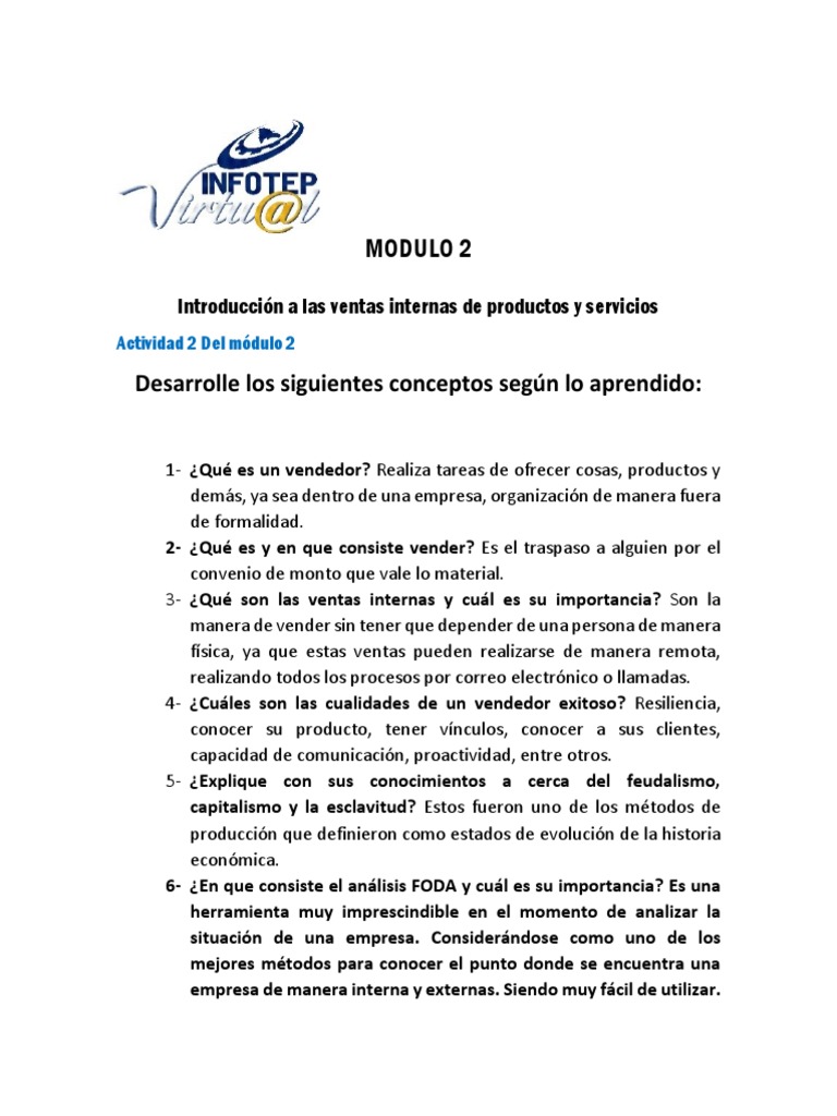 Actividad 2 Modulo 2 | PDF