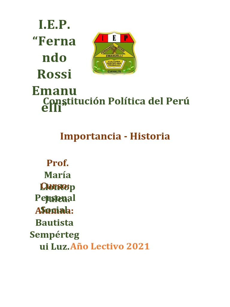 La Constitución Politica Del Perú Descargar Gratis Pdf Constitución
