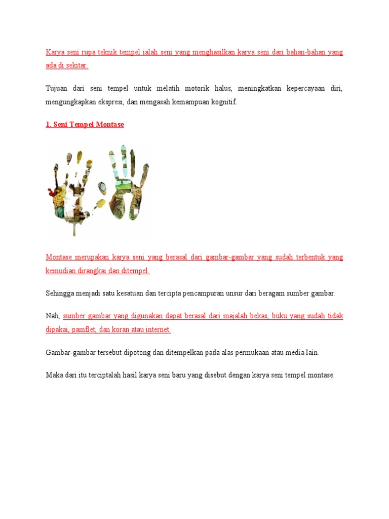 Teknik Tempel | PDF | Seni