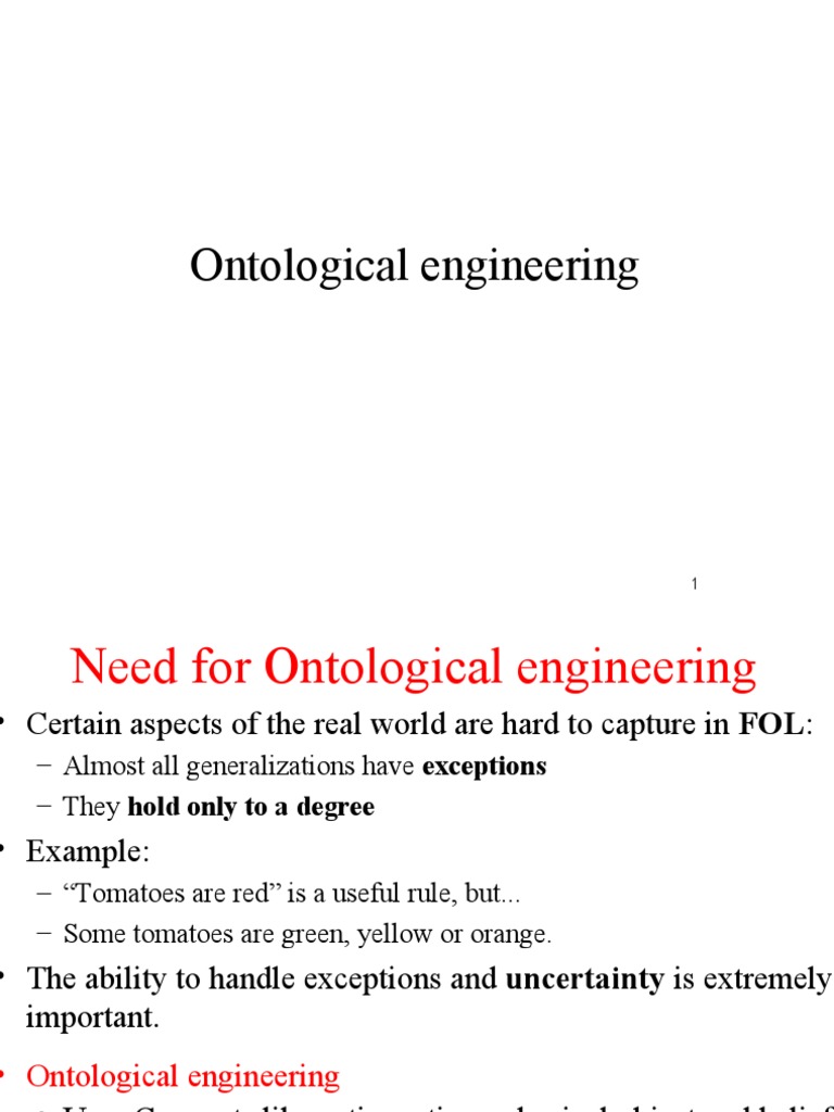 Ontological Engineering: Representing Knowledge through Concept ...