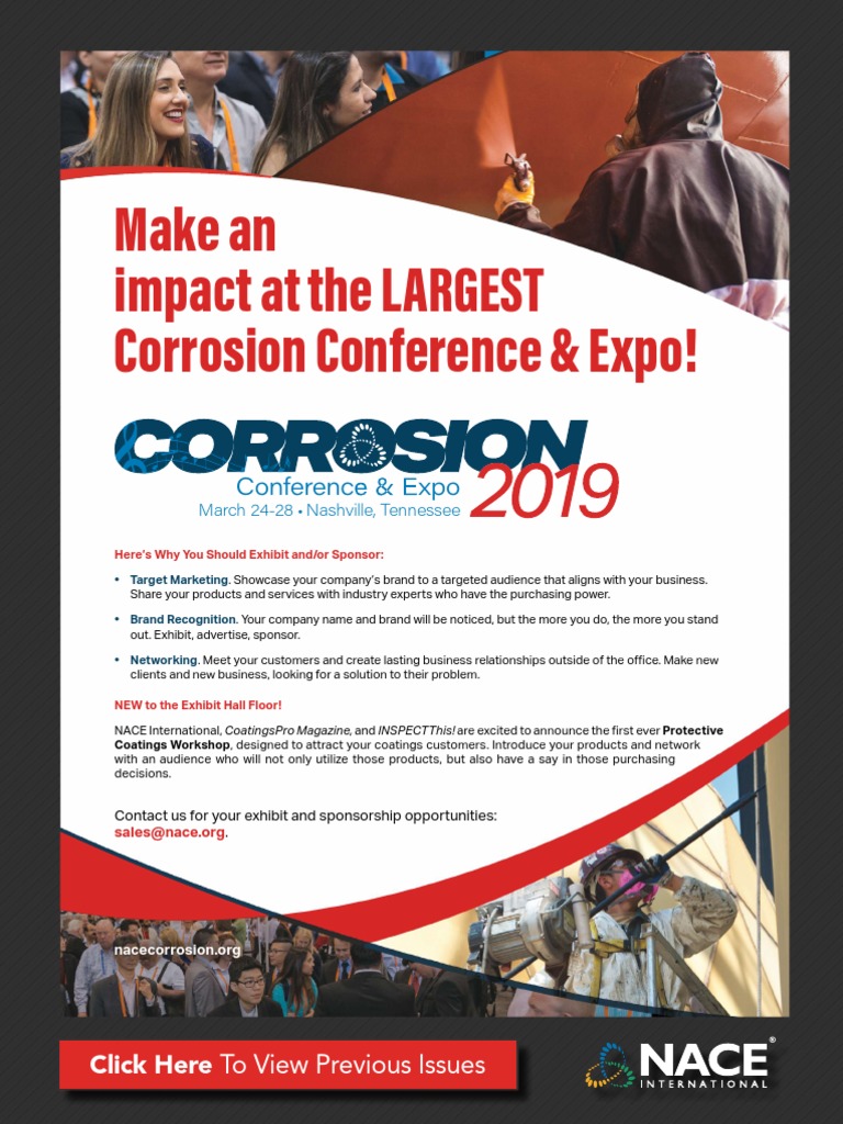 Make An Impact at The LARGEST Corrosion Conference & Expo!: Click Here ...