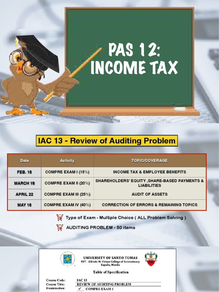 Lecture Notes - Income Tax (PAS 12) | PDF | Tax Expense | Expense