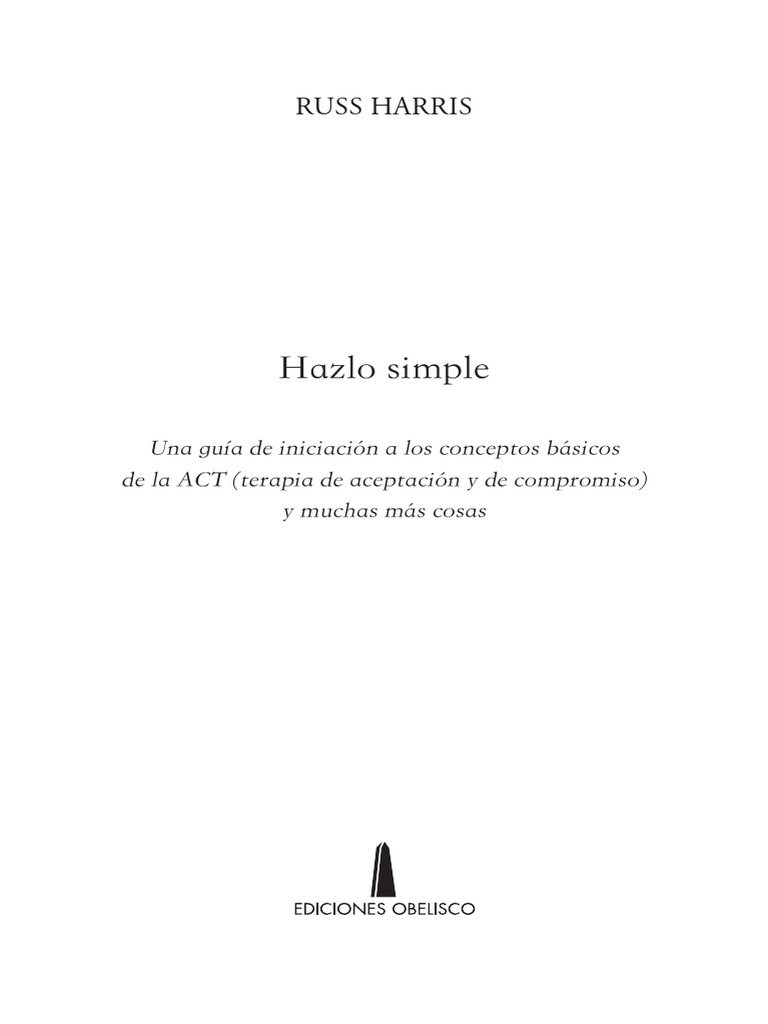 Hazlo Simple | PDF | Sicología | Pensamiento
