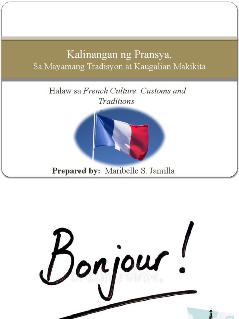 FILIPINO 10: Kalinangan-ng-Pransya | PDF