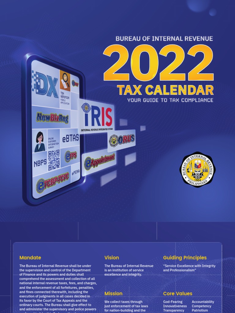 BIR Tax Deadlines and Roadmap 2022 | PDF | Taxes | Value Added Tax
